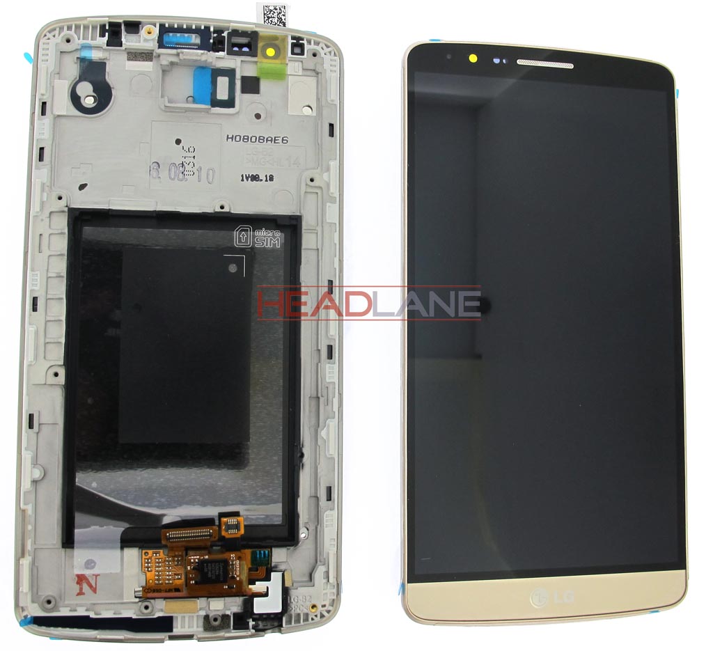 LG D850 D855 G3 LCD Display / Touch Screen - Gold - ACQ87190303
